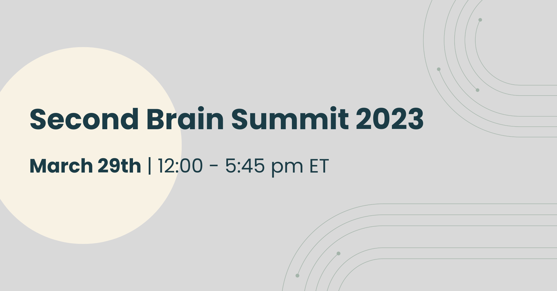 Second Brain Summit 2023