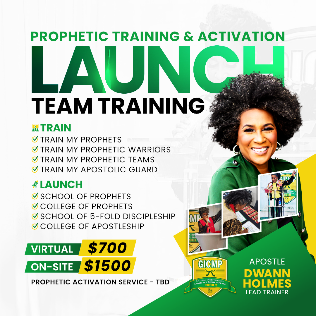 PROPHETIC TEAM TRAINING AND ACTIVATION