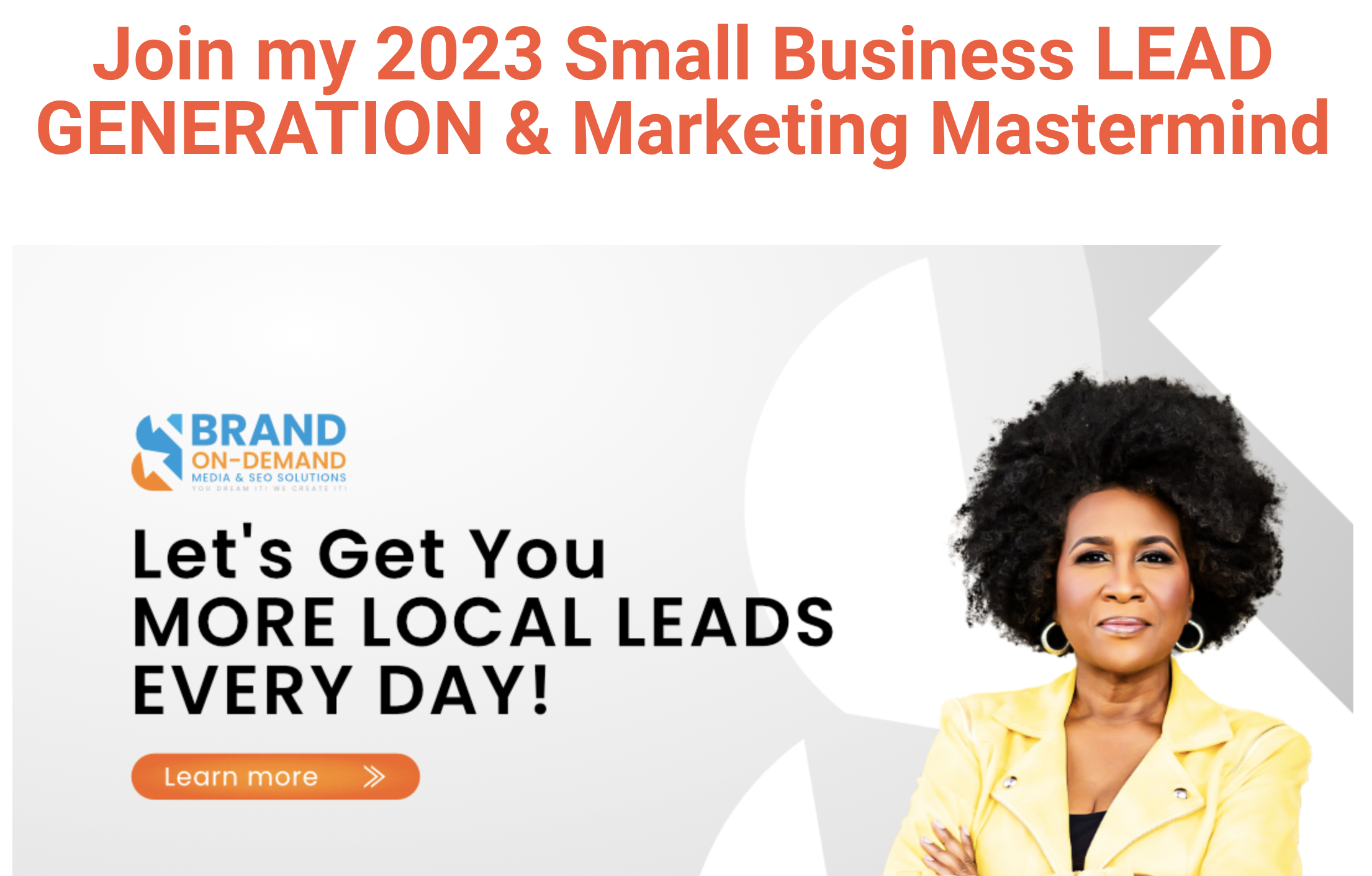 SMALL BUSINESS LEAD GENERATION AND MARKETING