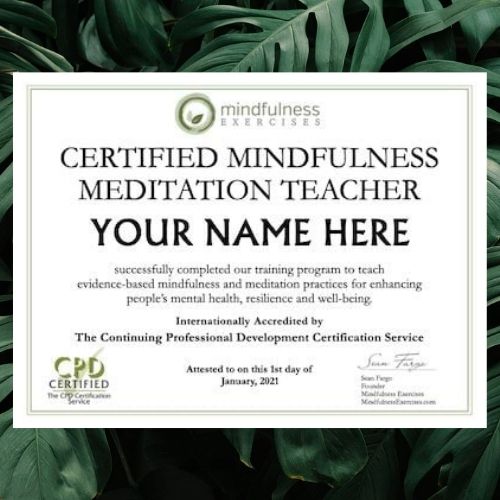 Mindfulness Meditation Teacher Training Certification Program