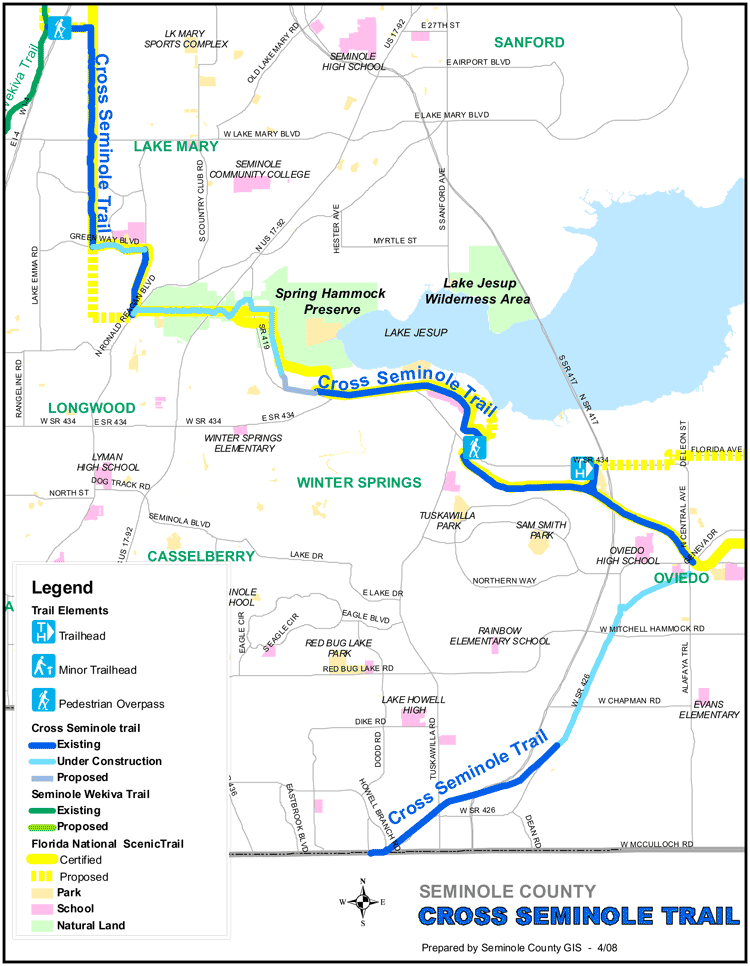 Seminole County Fl Street Map