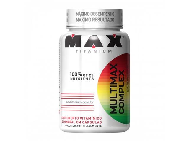 Multimax Complex Multivitamínico Max Titanium - 90 Cápsulas