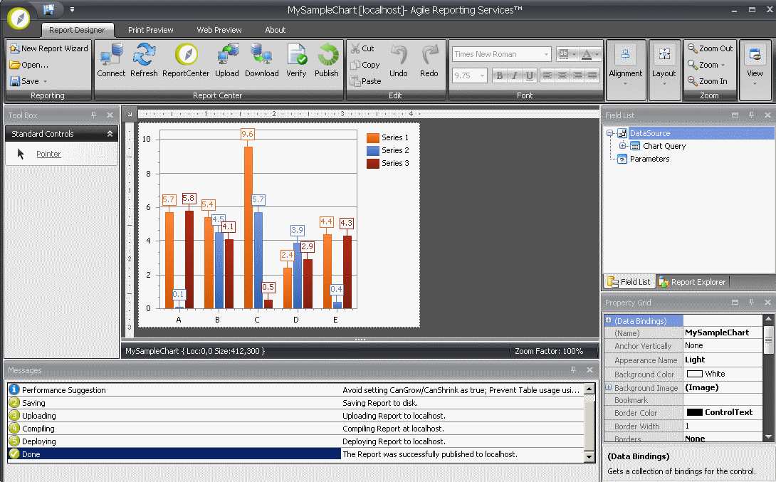 How to get started creating Charts in Report Studio? | OutSystems