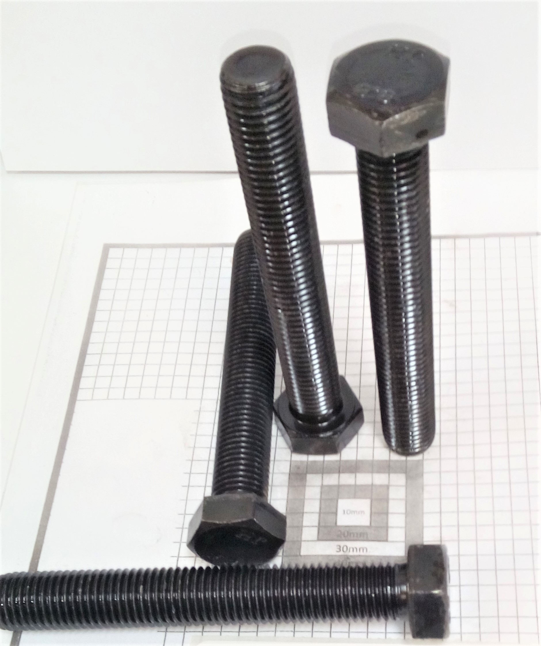 .16C110MHF-P,M16-2.0 X 110 HEX CAP D933 F/T 8.8 PLAIN,Specialty Bolt ...