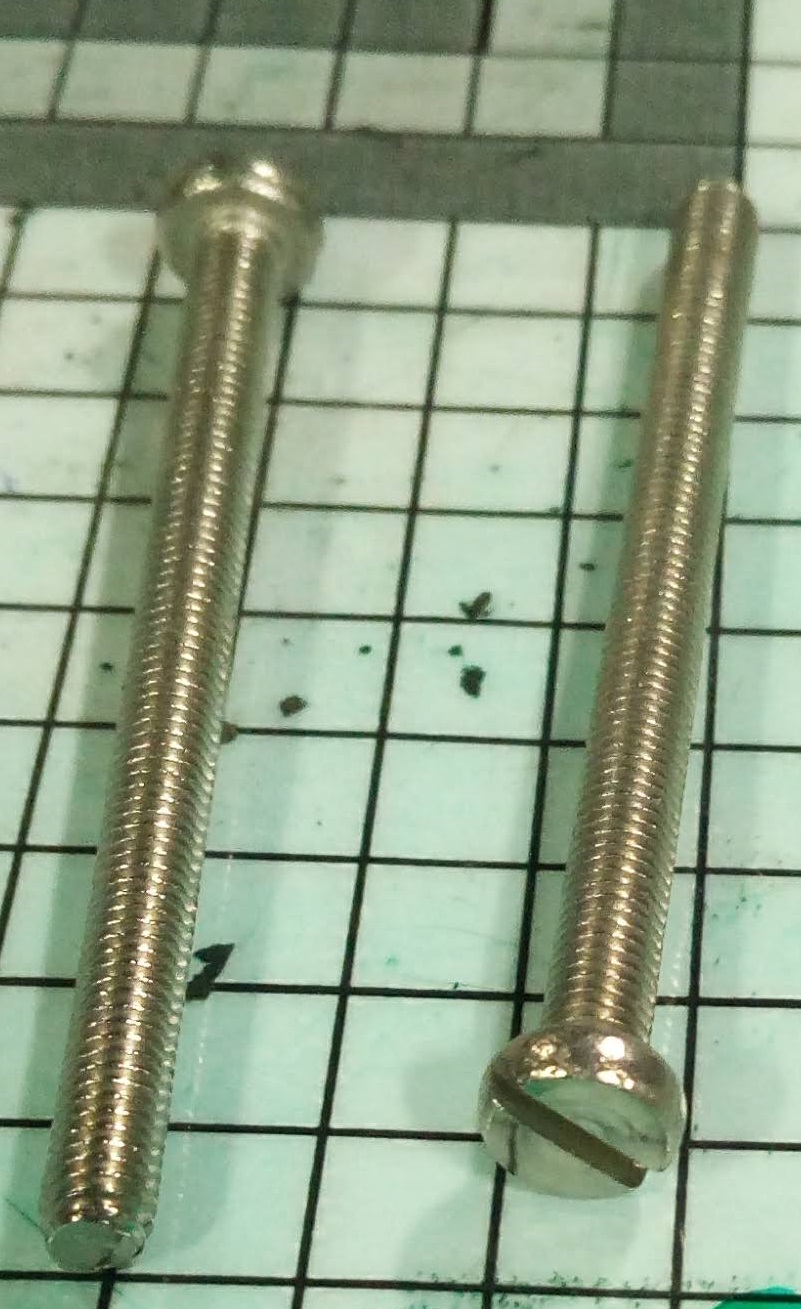 .3C40MCMS-CL,M3-.5 X 40 SLOT CHEESE HD M/S DIN84A S/S,Specialty Bolt ...