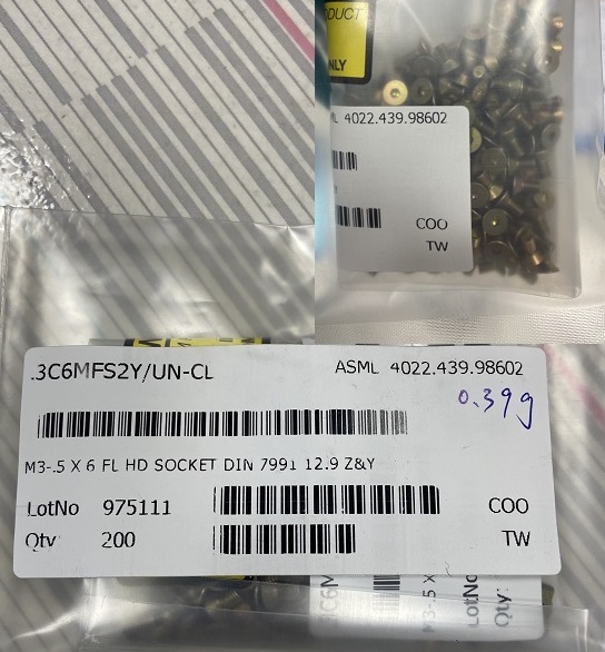 .3C6MFS2Y/UN,M3-.5 X 6 FL HD SOCKET DIN 7991 12.9 Z&Y,Specialty Bolt ...