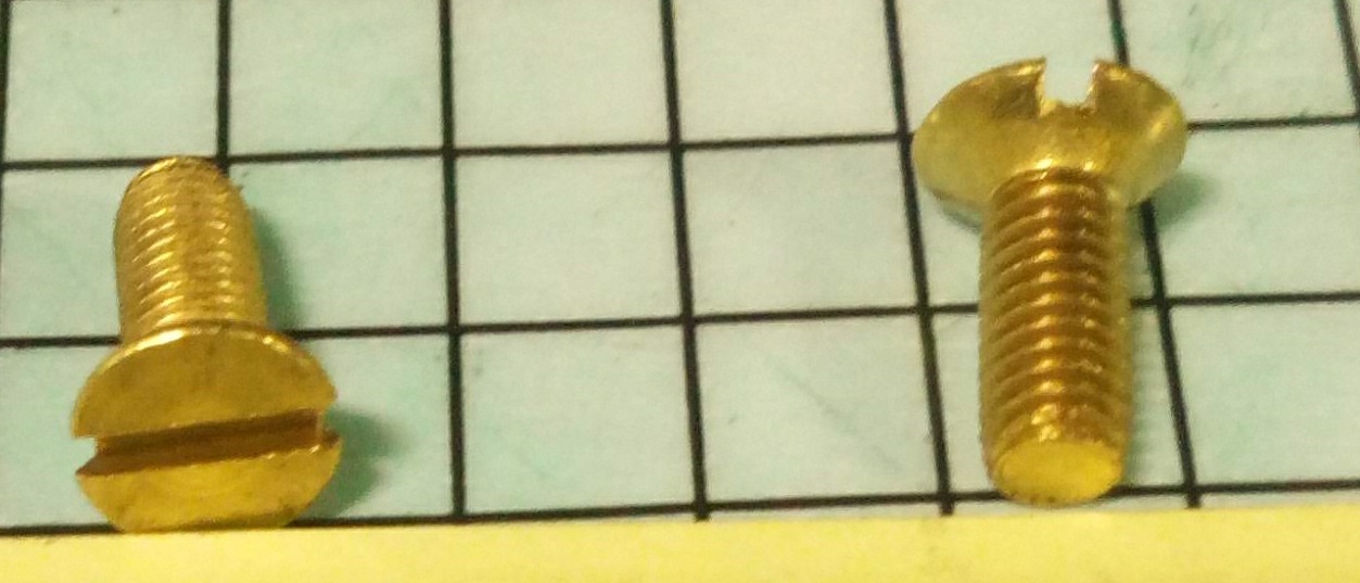 .3C8MFMB,M3-.5 X 8 SLOT FLAT HD M/S DIN963 BRASS,Specialty Bolt & Screw ...