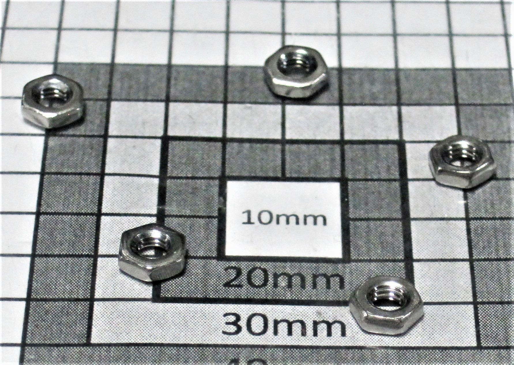 .3CMJNS-CL,M3-.5 X HEX JAM NUT DIN 439B S/S,Specialty Bolt & Screw Inc.