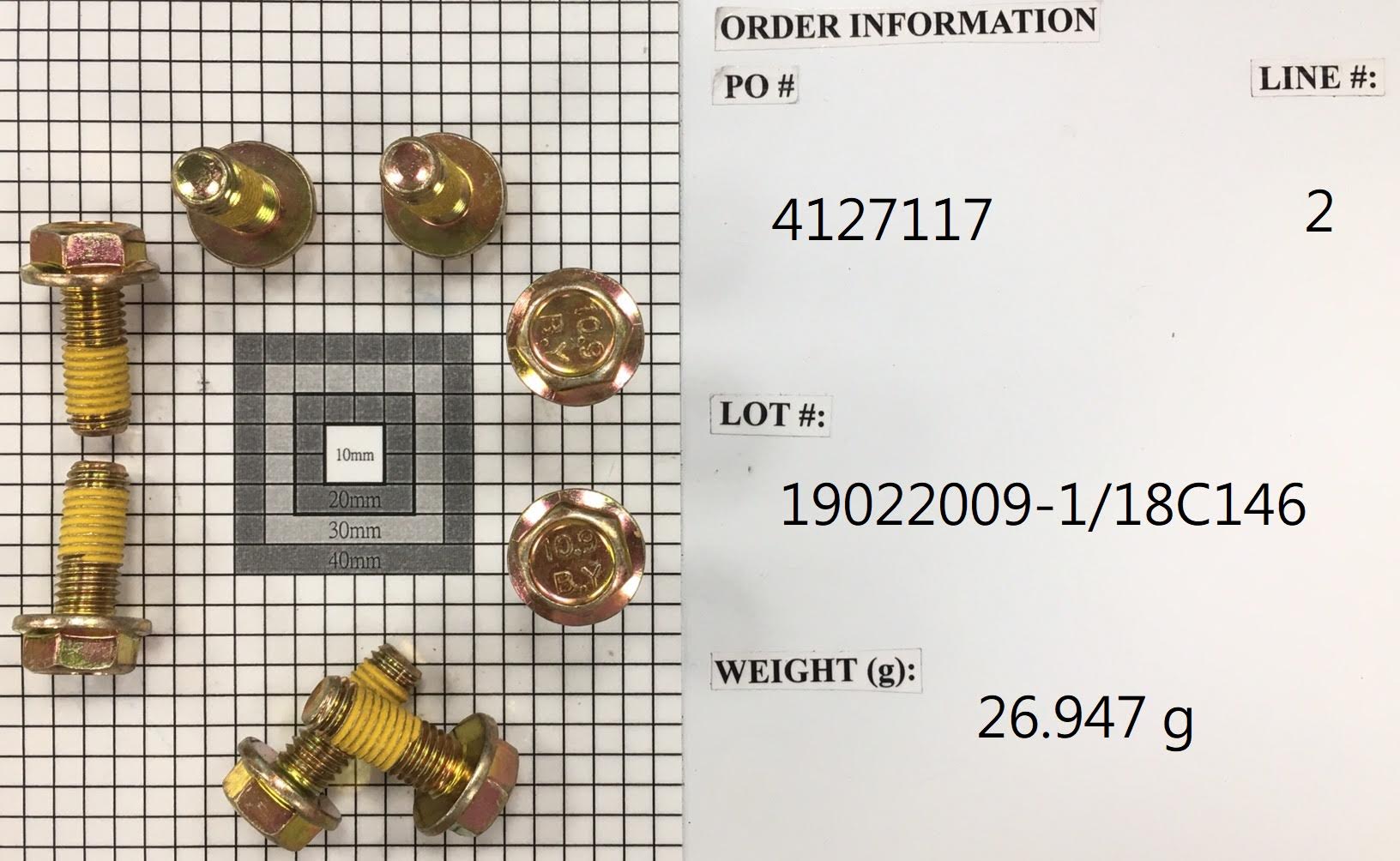 .10C25MBF1Y/SY,M10-1.5 X 25 HEX FLNG BLT D6921 10.9 Z&Y,Specialty Bolt ...
