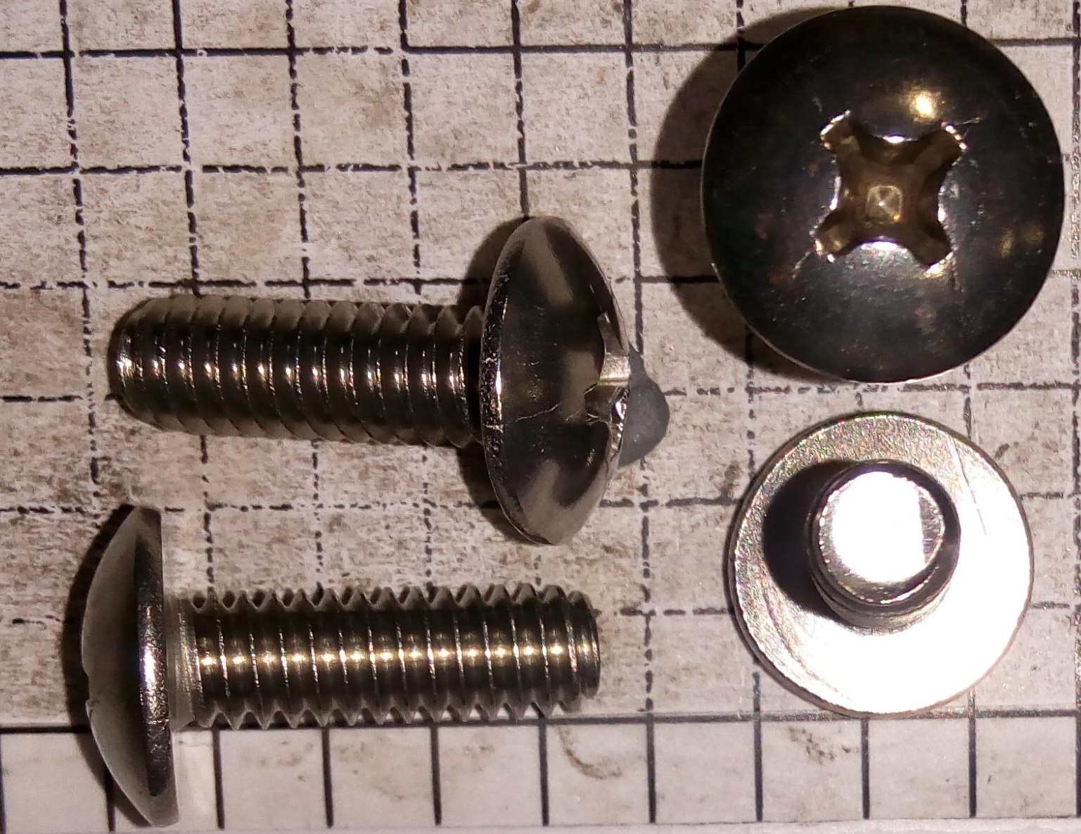 25C75PTMS,1/4-20 X 3/4 PHIL TRUSS HEAD M/S S/S,Specialty Bolt & Screw, Inc.