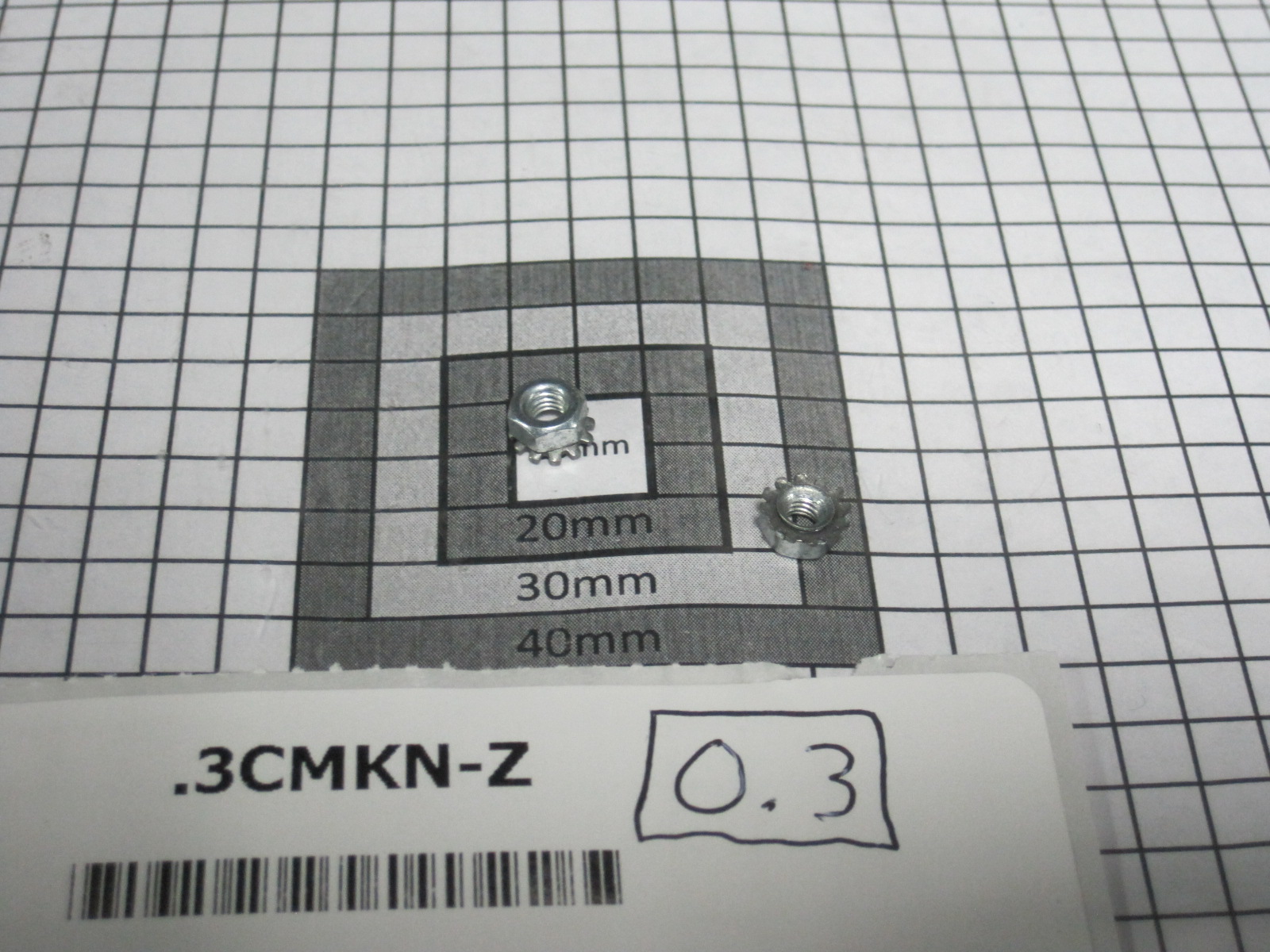 .3CMKN-Z,M3-.5 KEPS LOCK NUT BN 1364 ZINC (Cr3),Specialty Bolt & Screw Inc.