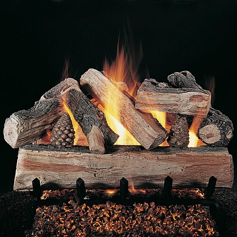 Rasmussen 21 Inch Crossfire Gas Log Set With Vented Natural Gas Ansi ...
