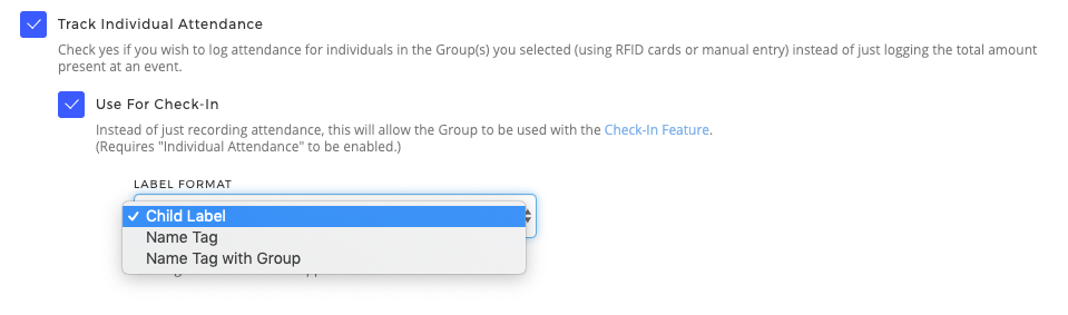 Check-In Label Format Options – ChMS Help Center