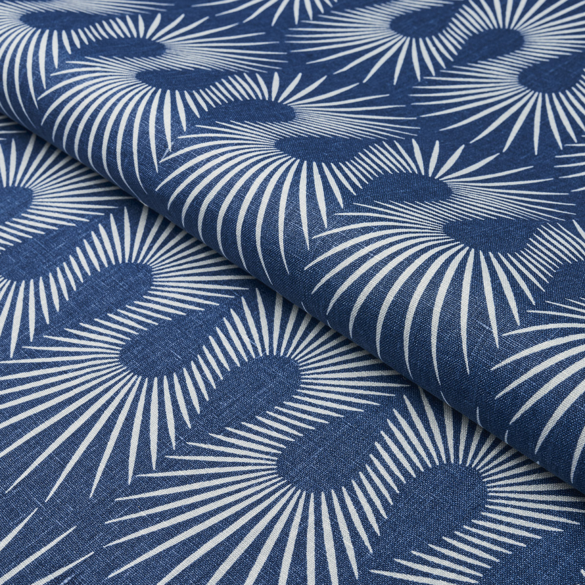 Navy Blue Pattern Fabric
