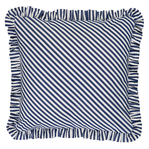 Brigitte Stripe Pillow - Sky Pillows & Accessories | Schumacher