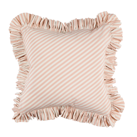 Brigitte Stripe Pillow - Sky Pillows & Accessories | Schumacher