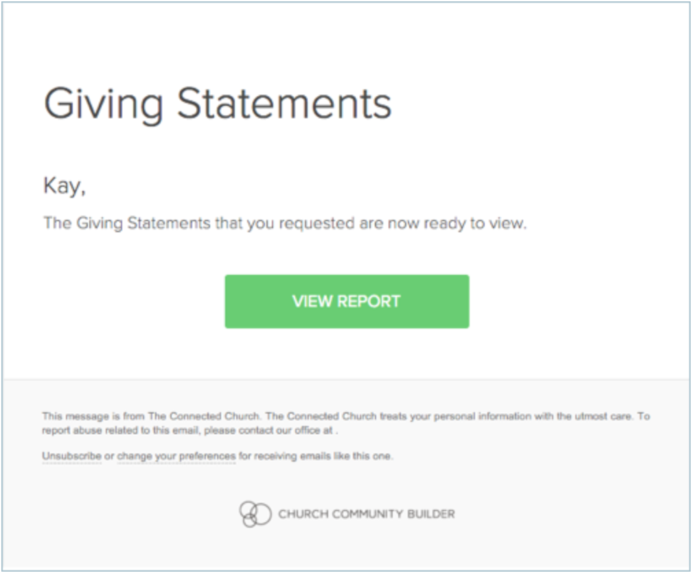 How to Generate and Print Giving Statements in ChMS
