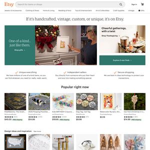 Etsy (US) Affiliate Program