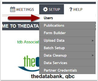 Change Permissions for a User – thedatabank Support Center