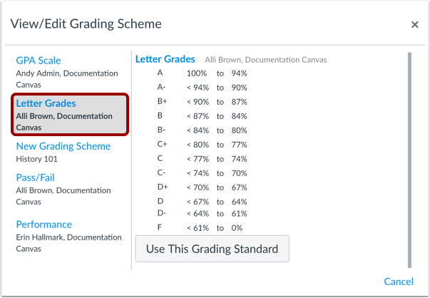 How Do I Add A Grading Scheme To An Assignment Canvas LMS Community