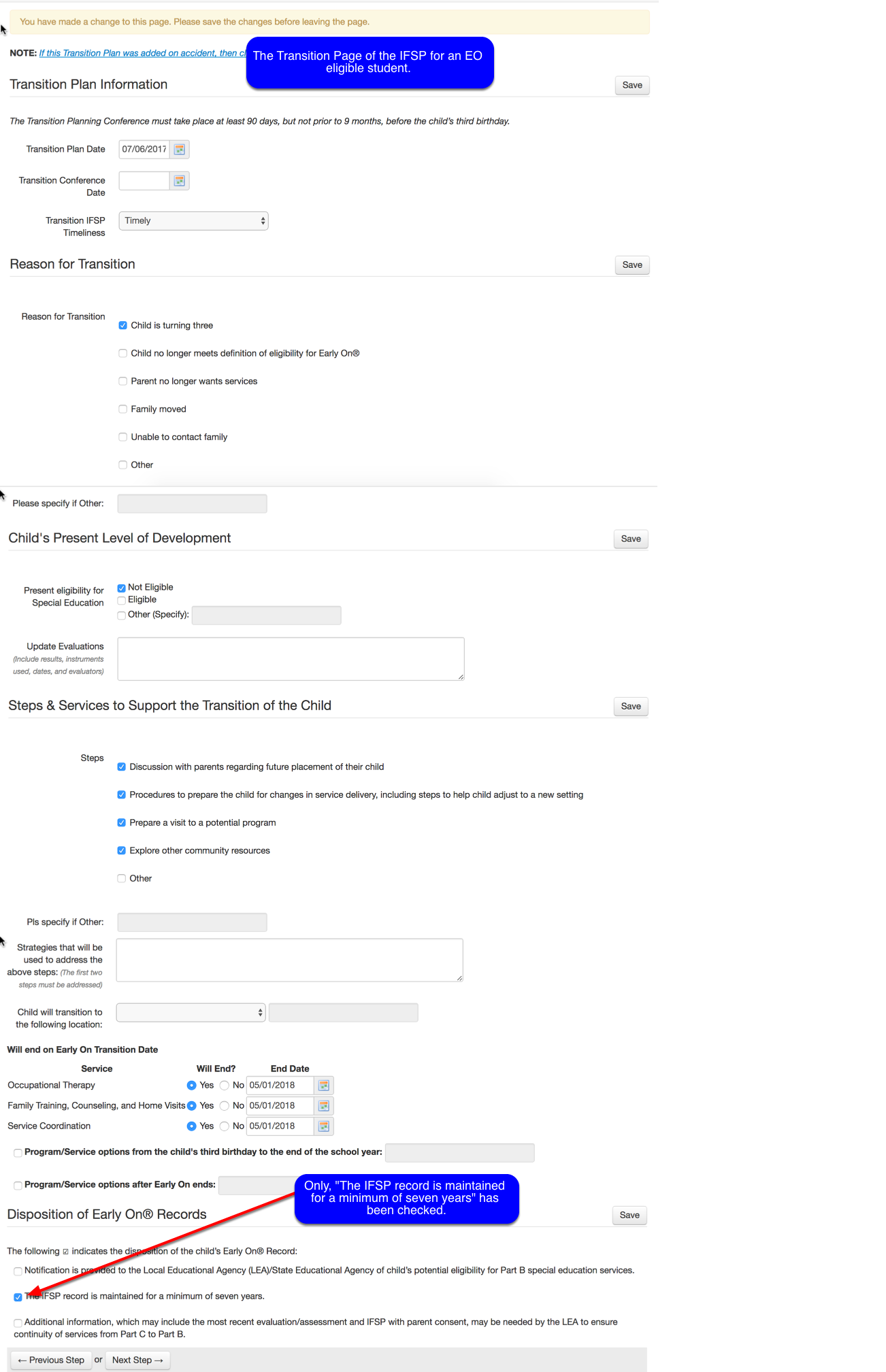 FAQs on IFSP Rollovers and IFSP Transition Plans – DnA & ISE