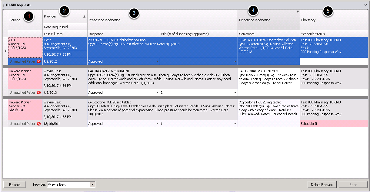 Electronic Refill Requests | Clinical User Manual | SOAPware Documentation
