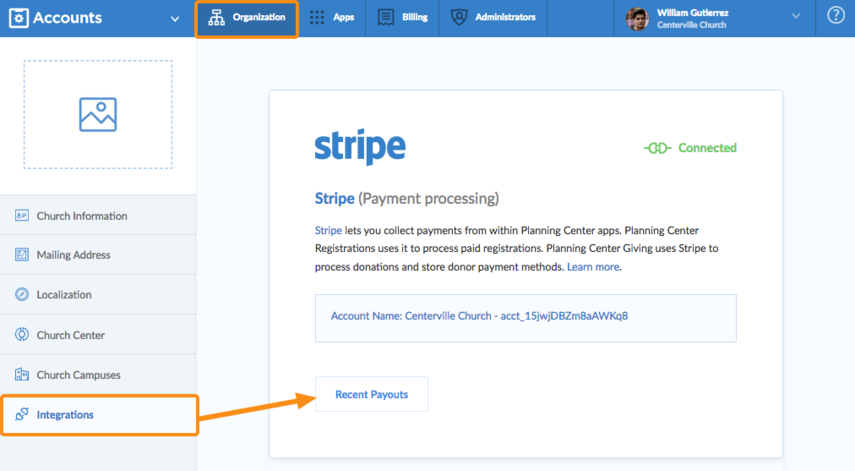 Stripe Integration – Accounts