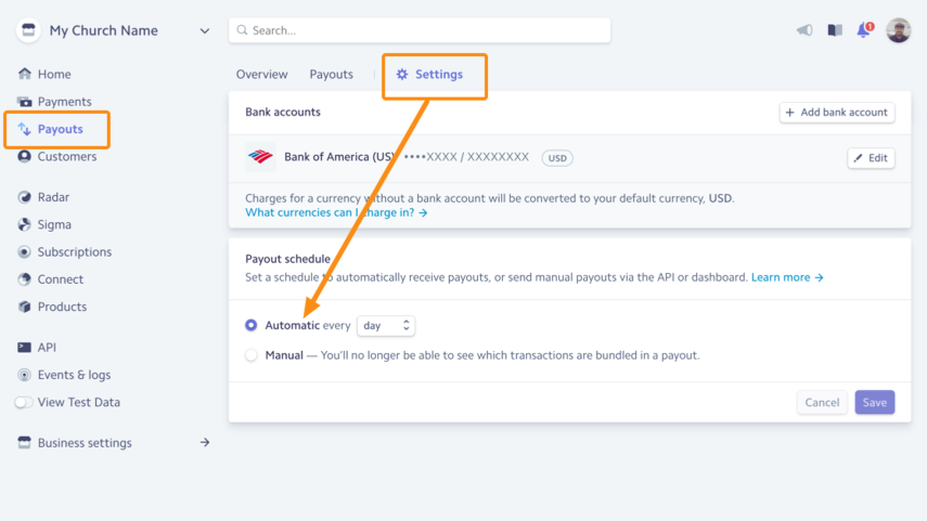 Stripe Integration – Accounts