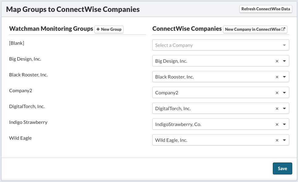 ConnectWise: Ticketing and Asset Tracking Integration – Watchman Monitoring Support Center