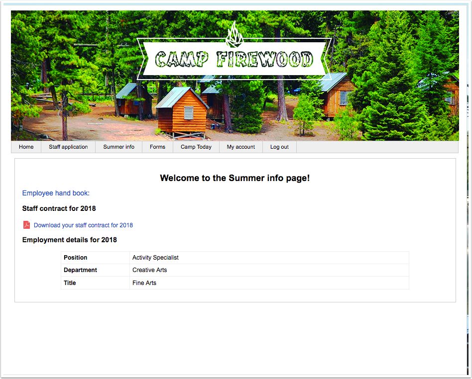 Staff Dashboard – CampSite Support