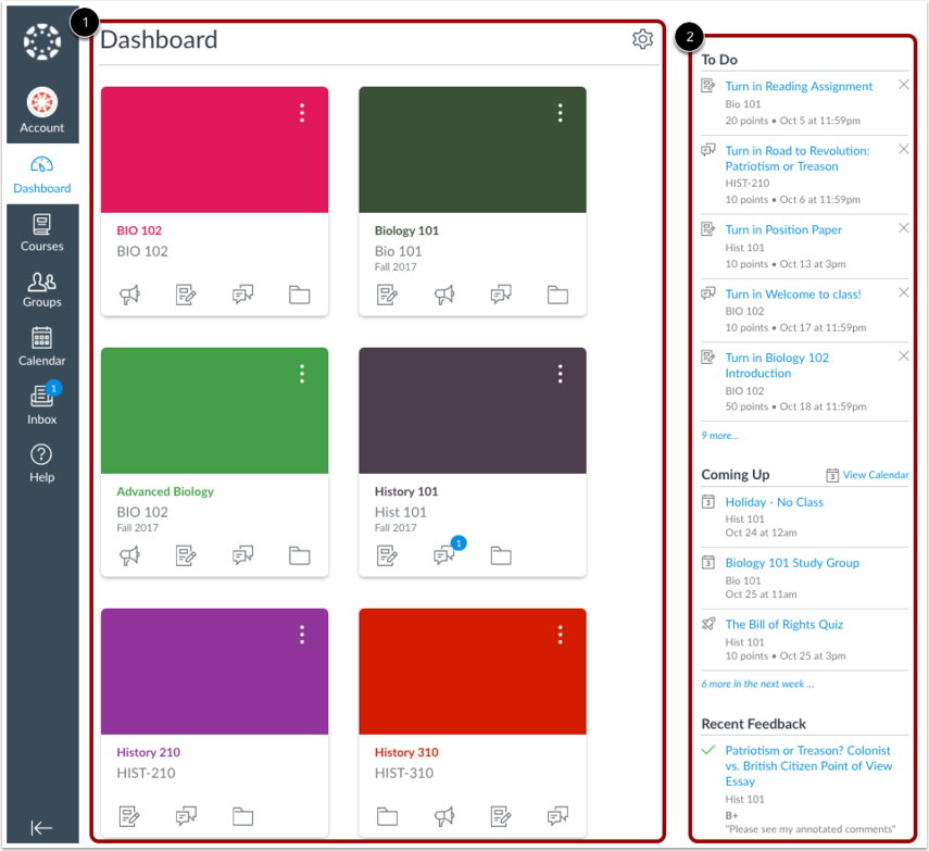How Do I Use The Dashboard As A Student Canvas Community