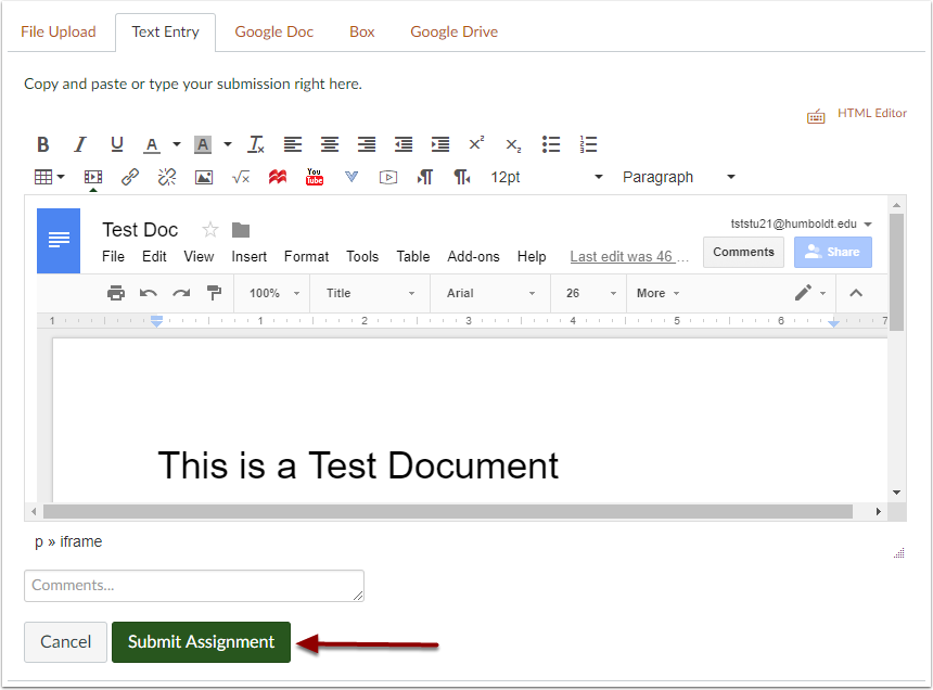 How Do I Submit An Assignment From Google Drive In Canvas Google How Do I Submit An Assignment From Google Drive In Canvas Google