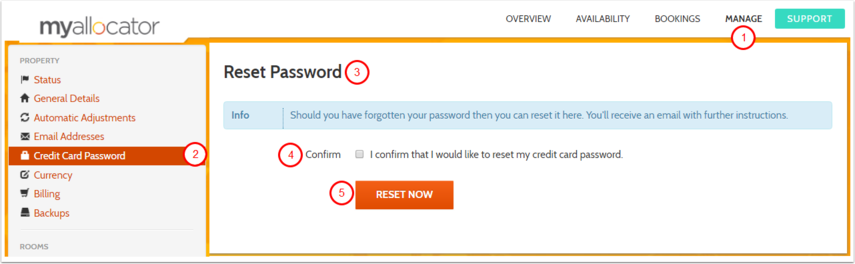 How to update or reset your Credit Card Password – Myallocator
