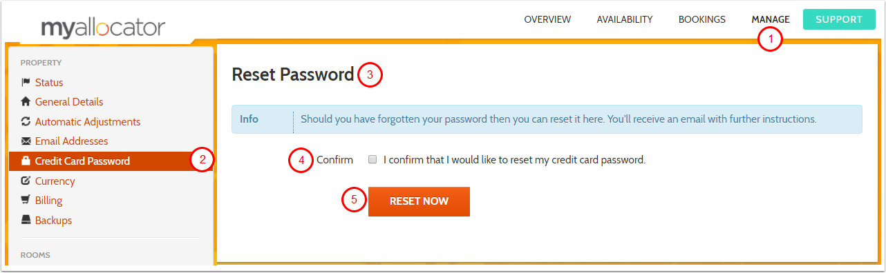 How to update or reset your Credit Card Password – Myallocator