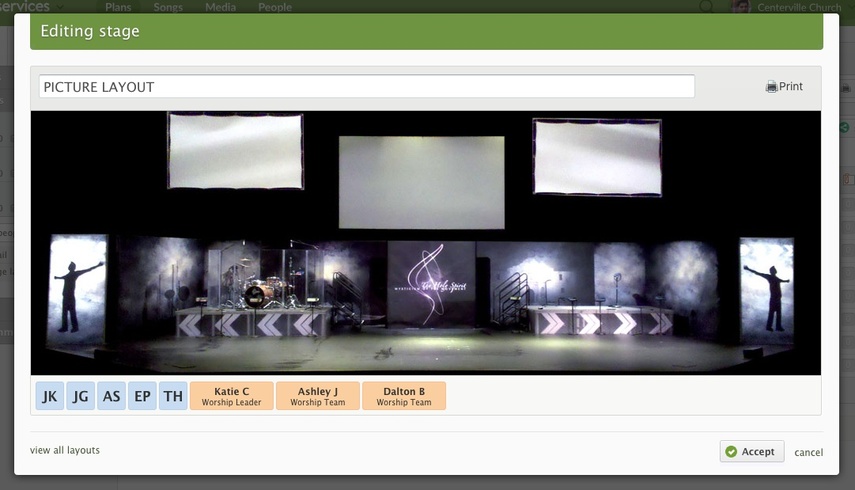 Stage Layouts – Services