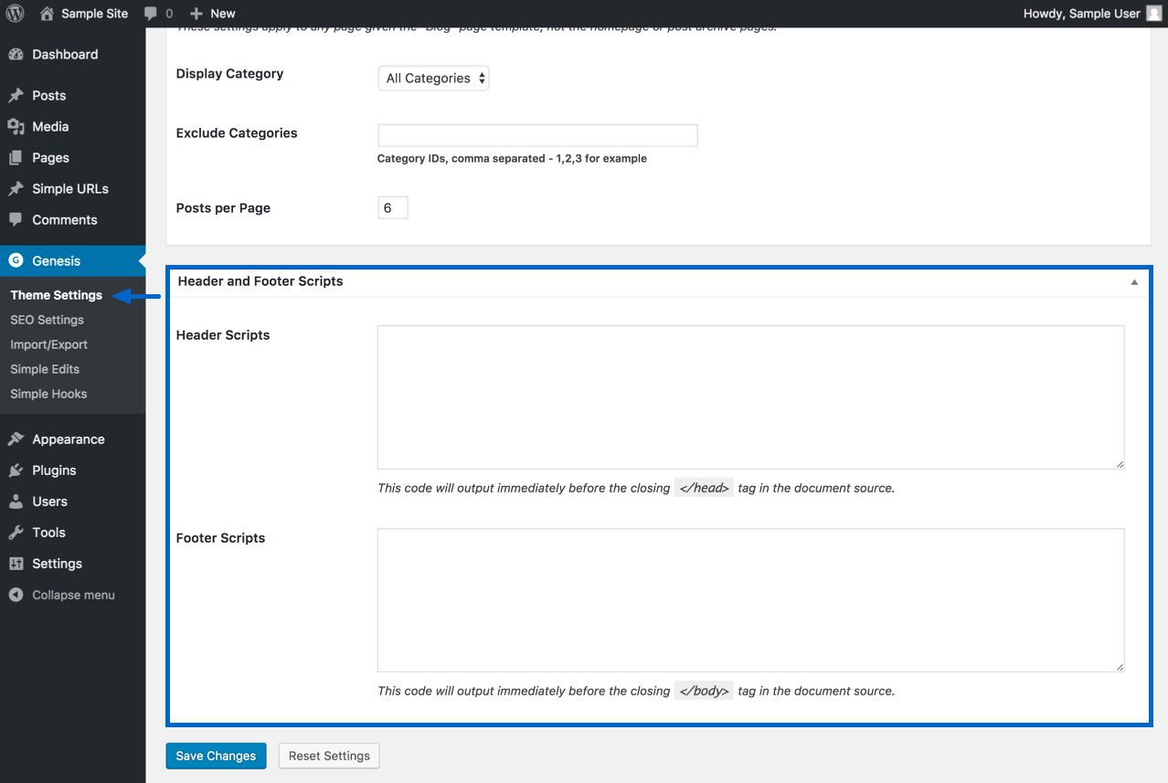 Add Header, Footer, and Body Scripts