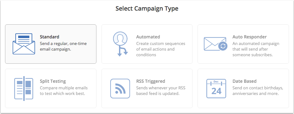 Campaign types overview – ActiveCampaign Help Center