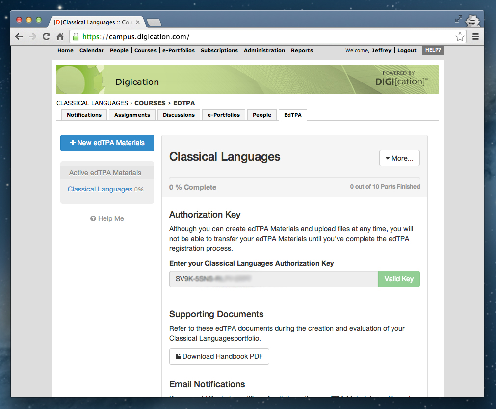 edTPA Candidate Overview – Digication Classic