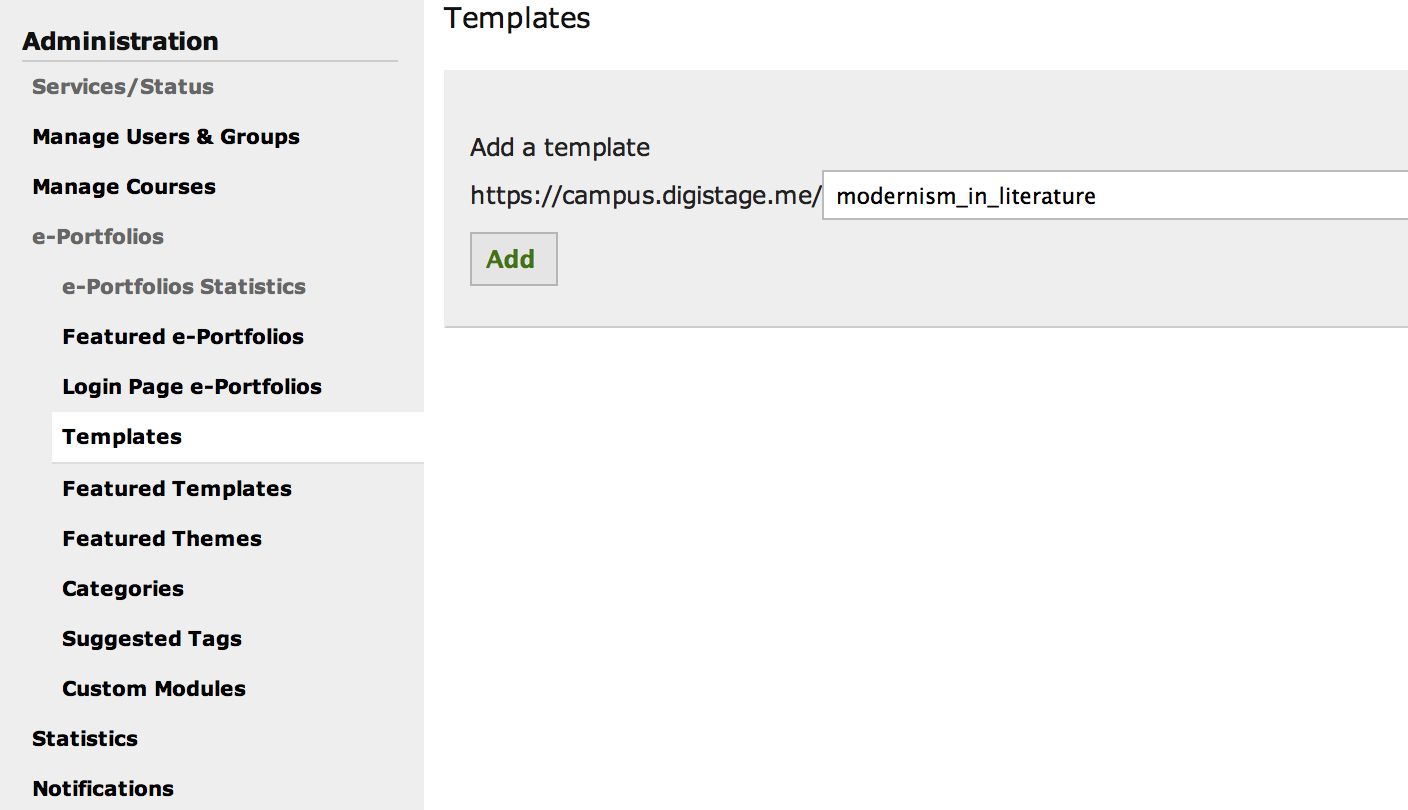 Notification Regarding Template ePortfolios Editing Options ...