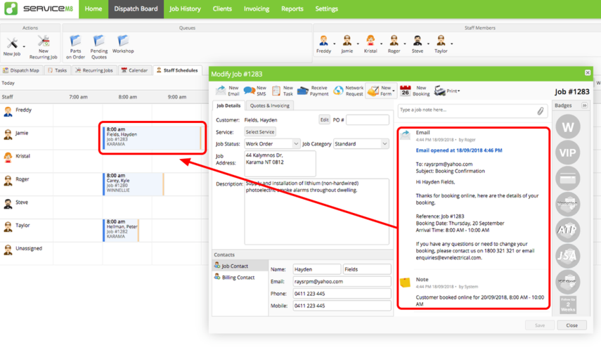 How SMS Booking Links work – ServiceM8 Help