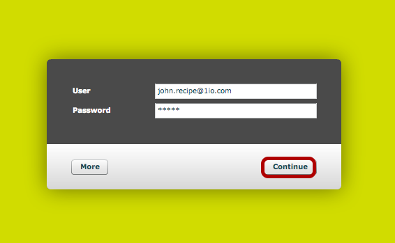 Log in and change your password or user language – Support