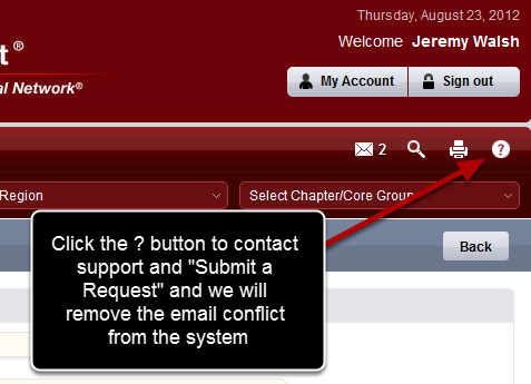Error Message - Application Submit Failure – BNI Connect & BNI ...