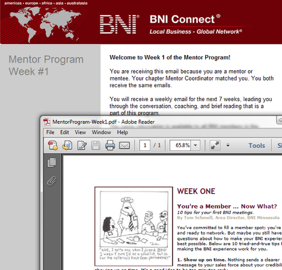 Chapter Operations - Assigning a Mentor\Mentee Pair – BNI Connect ...