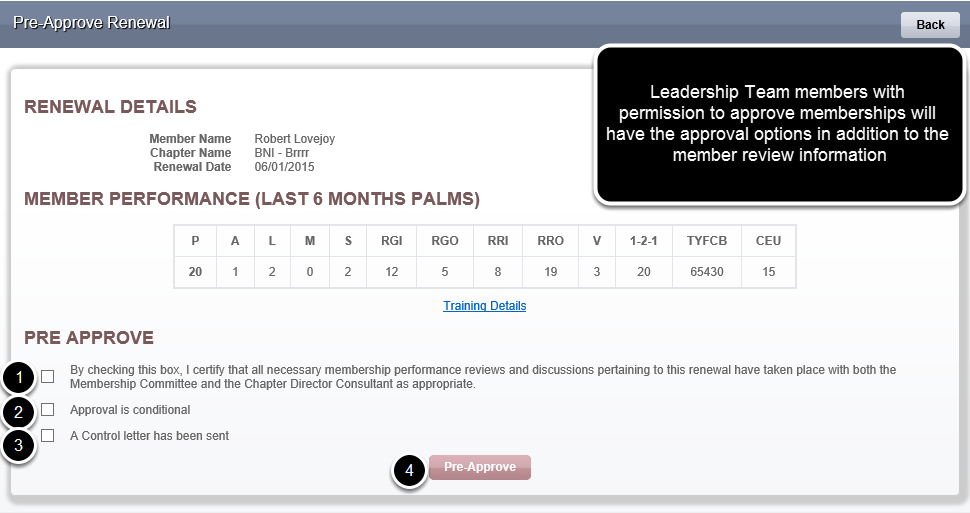 Online Renewals: Pre Approving a Membership Renewal – BNI Connect & BNI University Support - How ...