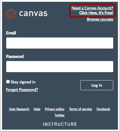 How do I sign up for a Canvas account as an ins... | Canvas Community