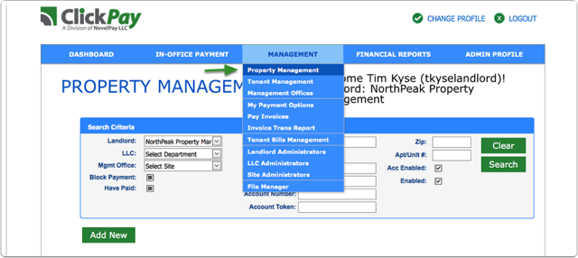 ClickPay: Block a Unit from making a payment