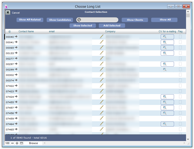 Creating a longlist and shortlist – HRS