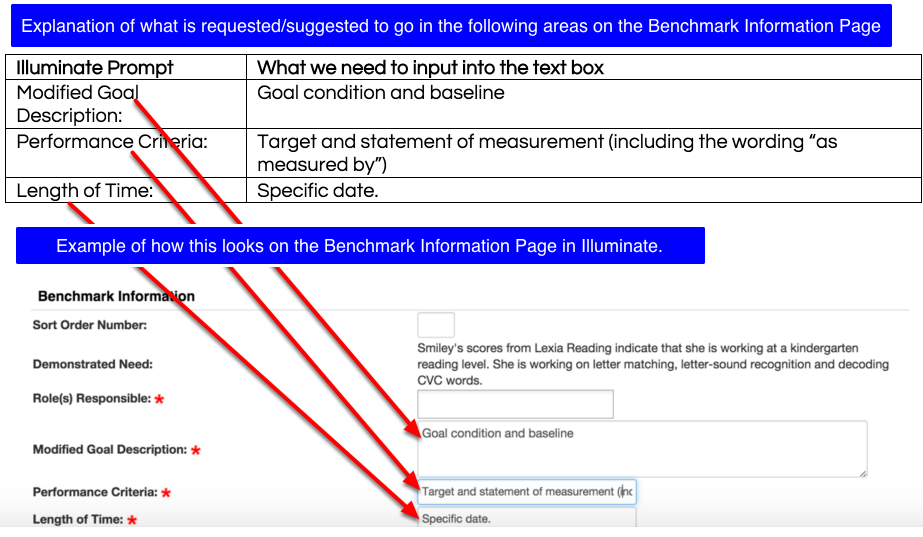 Iep Benchmarks