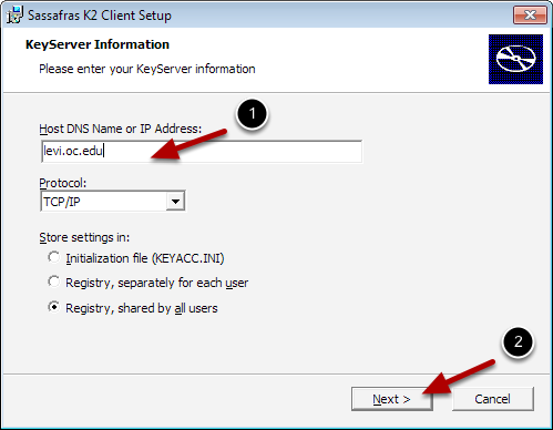 Sassafras - Install on Windows 7 – Oklahoma Christian University