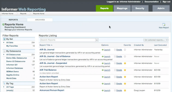 Informer - Use Report Home Page – Oklahoma Christian University